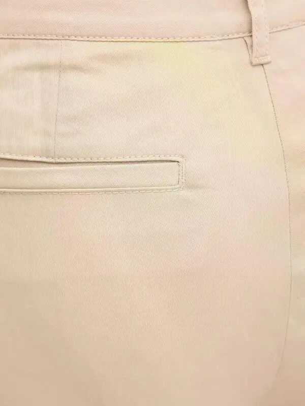 Sisley Cropped Turn-up Trousers