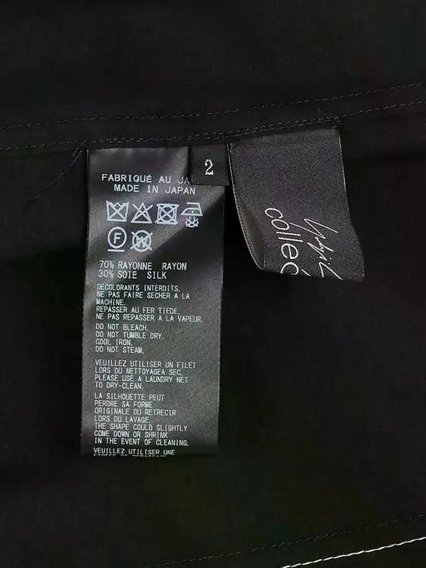 Yohji Yamamoto Asymmetric Contrast-stitch Shirt