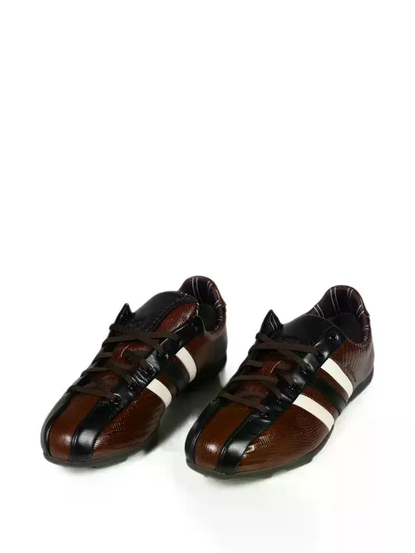 WALES BONNER X Y-3 Lizard-effect Leather Sneakers