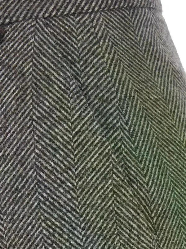 Antonelli Firenze Svevia Herringbone-pattern Wrap Midi Skirt