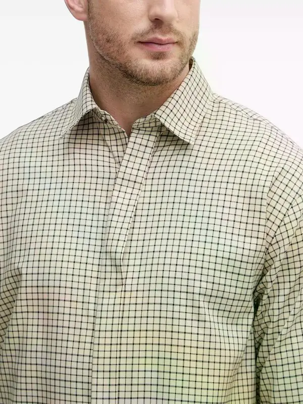 Sisley Check-pattern Long-sleeve Shirt