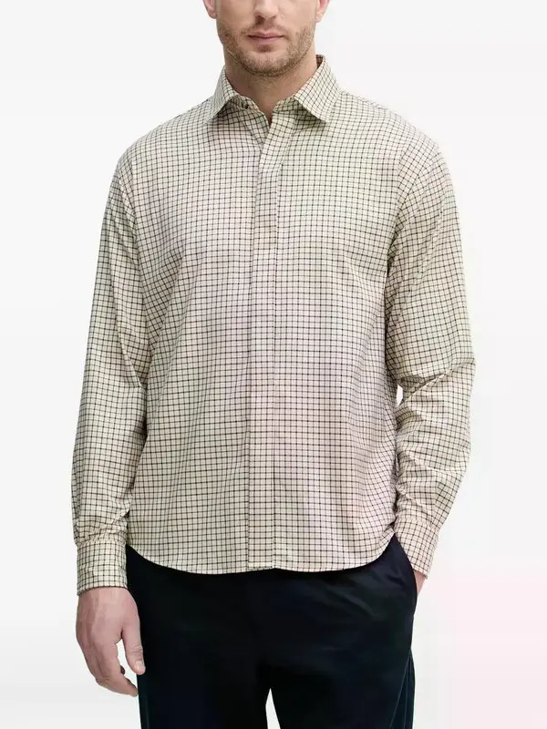 Sisley Check-pattern Long-sleeve Shirt