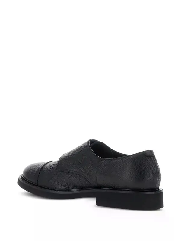 DOUCAL'S Double-strap Leather Monk Shoes