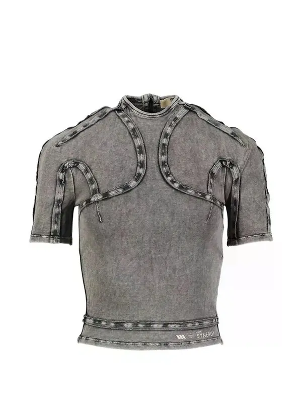 KNWLS Scuba Panelled Cropped Top