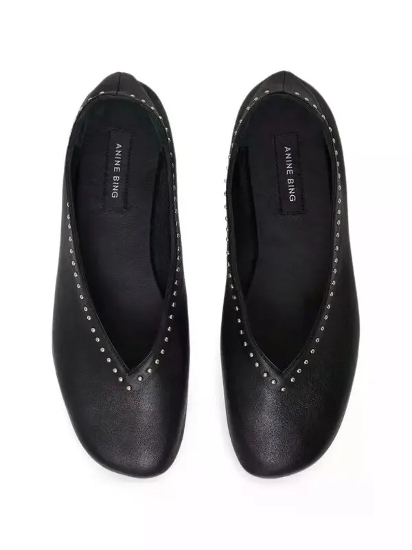 ANINE BING Ana Smooth Leather Flats