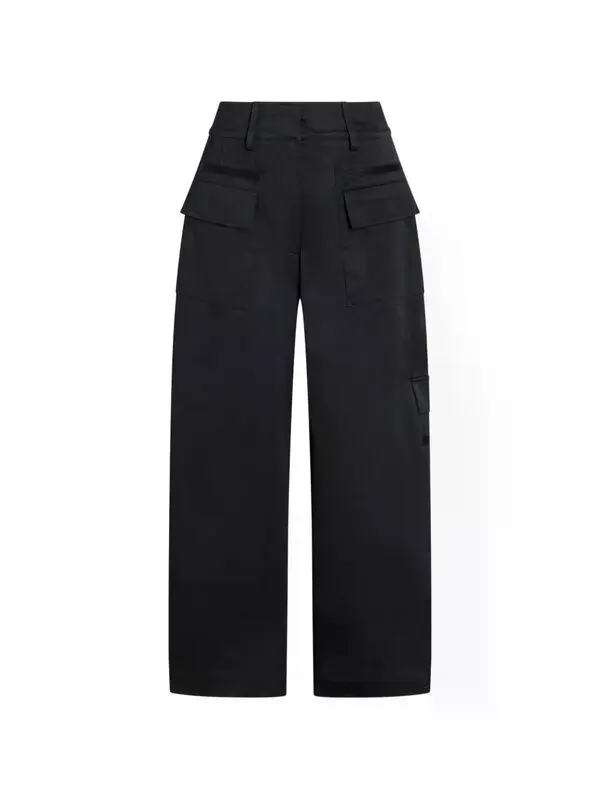 Proenza Schouler White Label Talla Cotton-twill Cargo Pants - Black