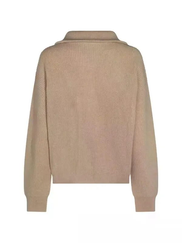 Malo Ribbed-knit Quarter-zip Sweater