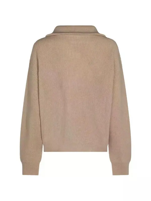 Malo Ribbed-knit Quarter-zip Sweater