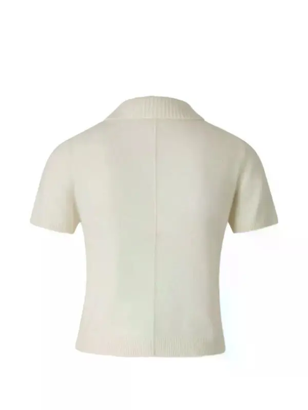 Simkhai Cashmere Short-sleeve Polo Shirt