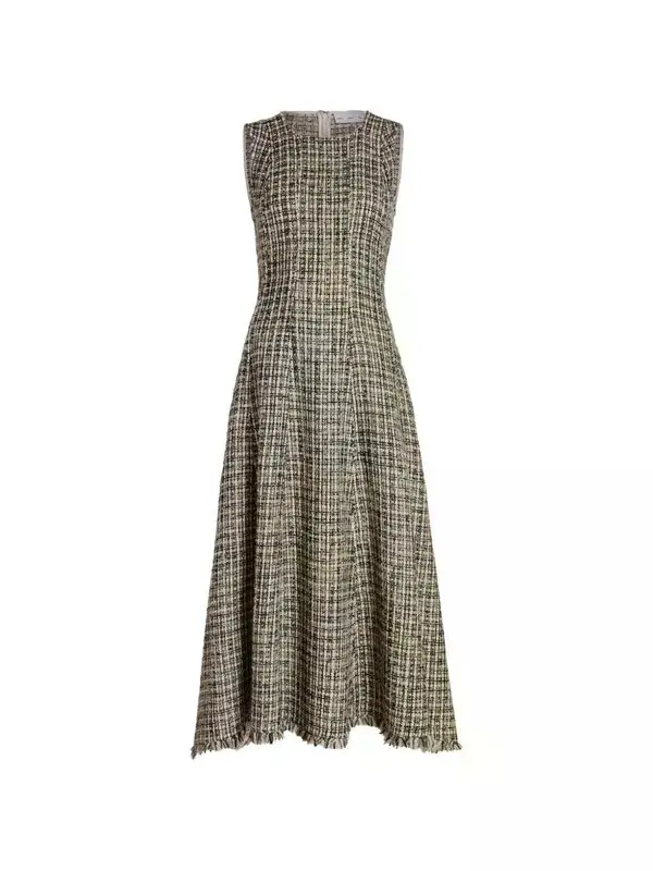 Proenza Schouler White Label Beatrix Tweed Midi Dress - Neutrals