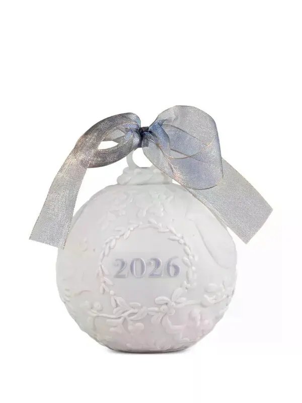 LLADRO 2026 Limited-edition Christmas Bauble - White