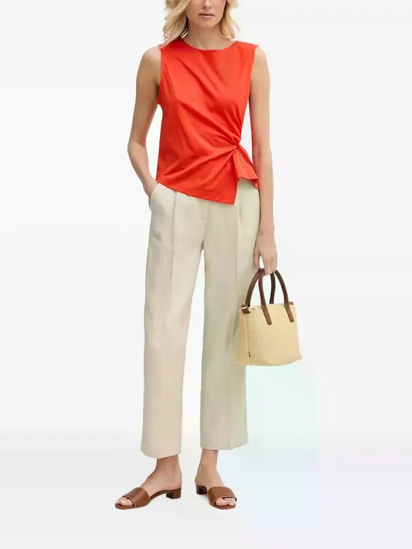 Sisley Pleated Elasticated-waist Trousers