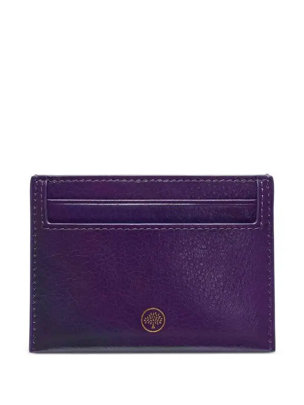 Mulberry Logo-print Leather Cardholder - Purple