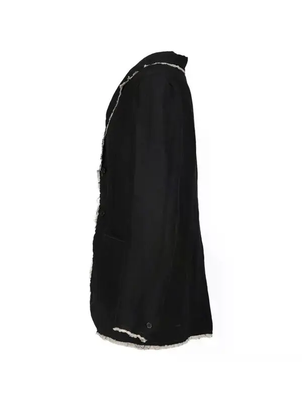POST ARCHIVE FACTION Drifter Raw-edge Linen Jacket