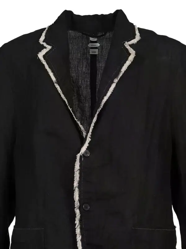 POST ARCHIVE FACTION Drifter Raw-edge Linen Jacket