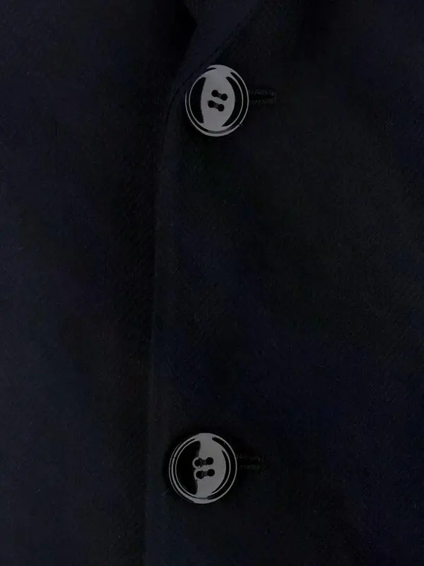Giorgio Armani Diagonal-weave Single-breasted Coat