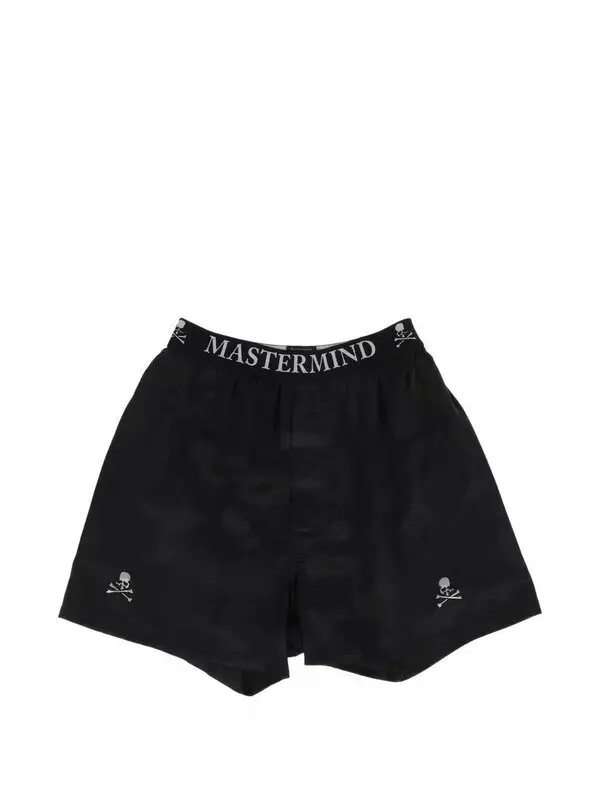 MASTERMIND WORLD Logo-embroidered Silk Boxers Set