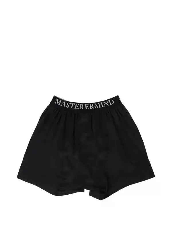 MASTERMIND WORLD Logo-embroidered Silk Boxers Set