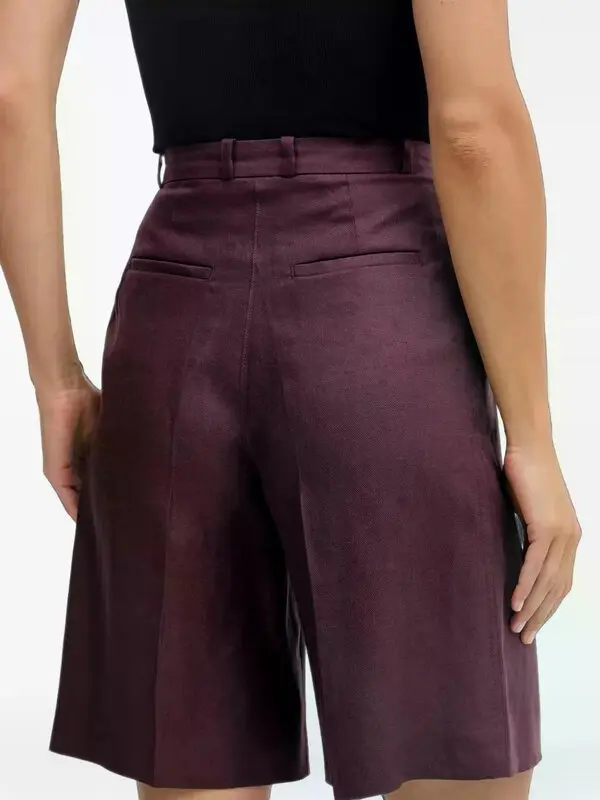 Sisley Pleated Tailored Shorts
