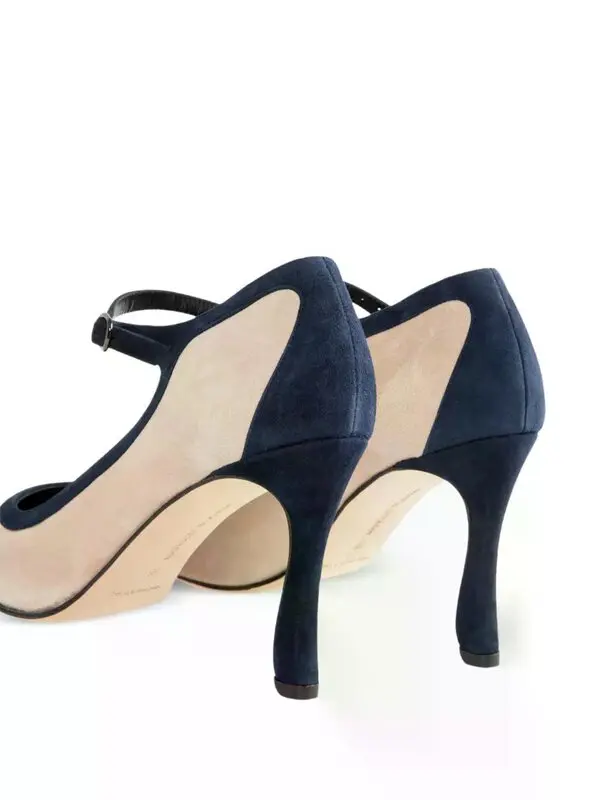 Manolo Blahnik Two-tone Pointed-toe Pumps