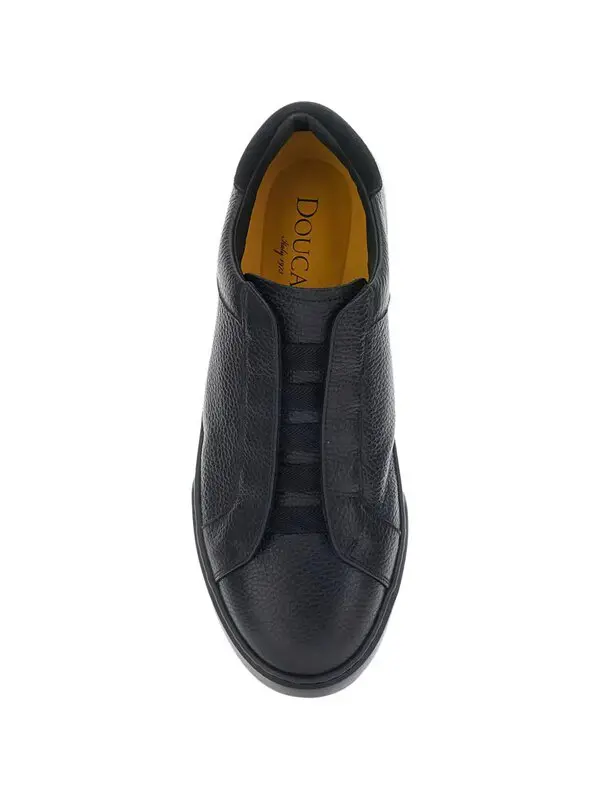DOUCAL'S Spencer Grainy-leather Sneakers