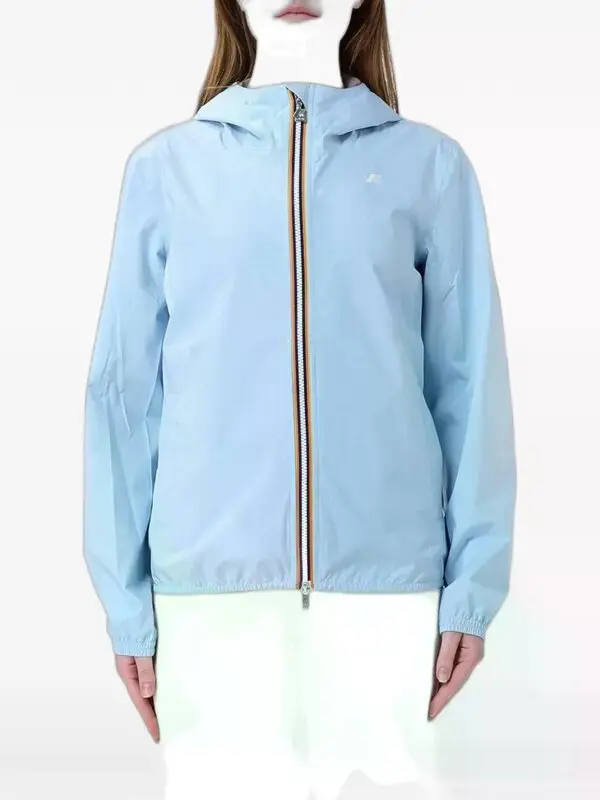 K-WAY Hooded Zip-up Jacket - Blue