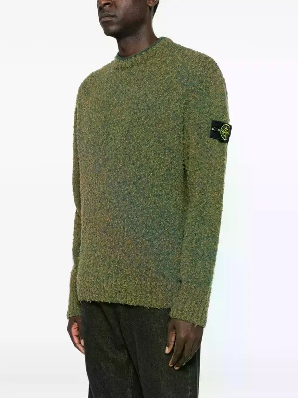 Stone Island Long-sleeve Logo-patch Sweater