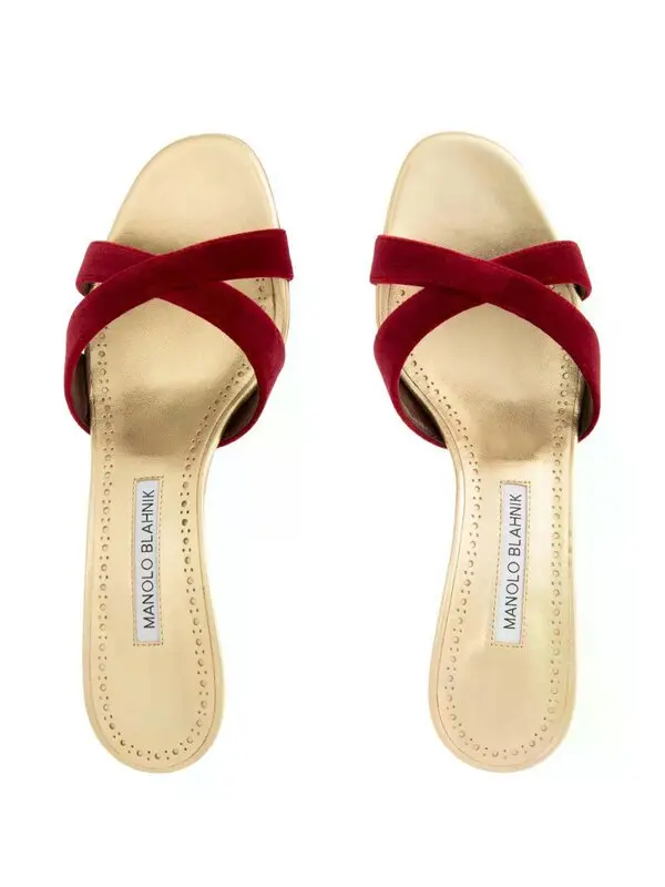 Manolo Blahnik Callydramu Crossover Sandals
