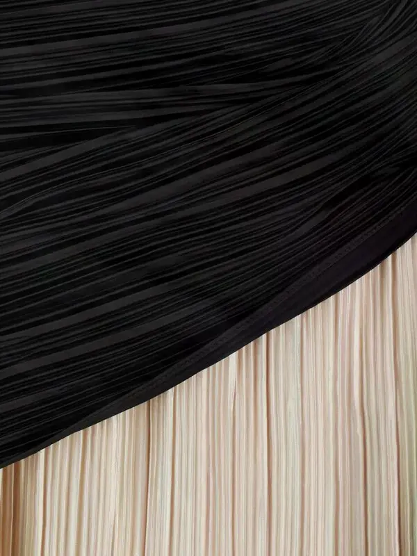 Simkhai Laia Pleated Strapless Maxi Dress - Neutrals