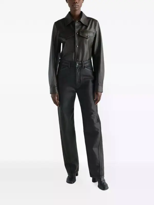 LEMAIRE Twisted Five-pocket Pants In Coated Denim
