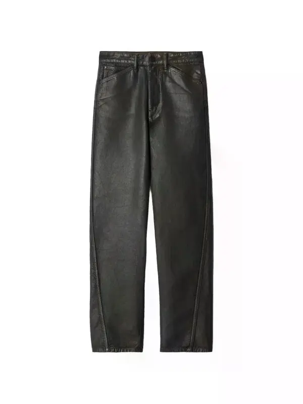LEMAIRE Twisted Five-pocket Coated Denim Pants - Black