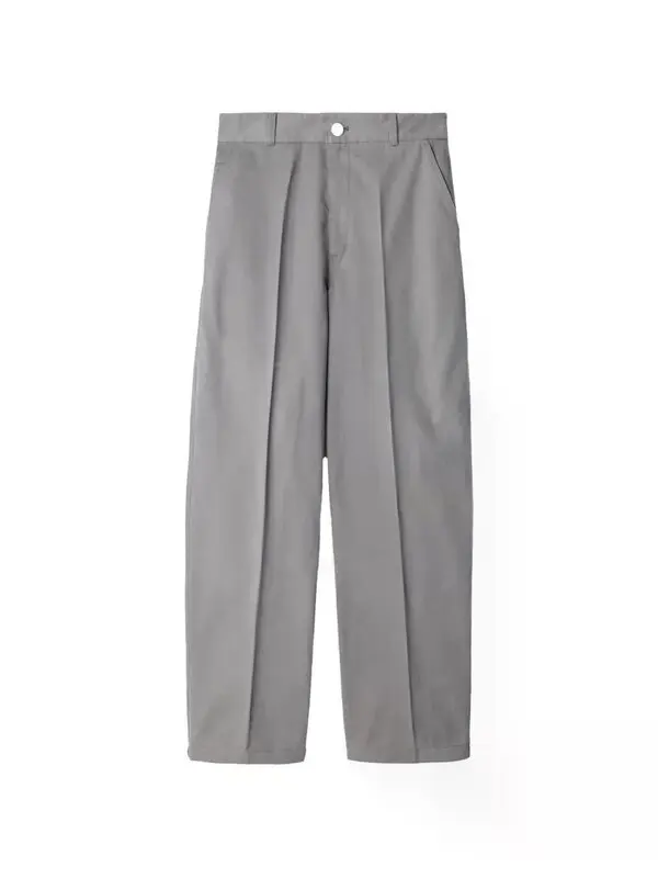 LEMAIRE Polycotton Twill Barrel Pants - Grey