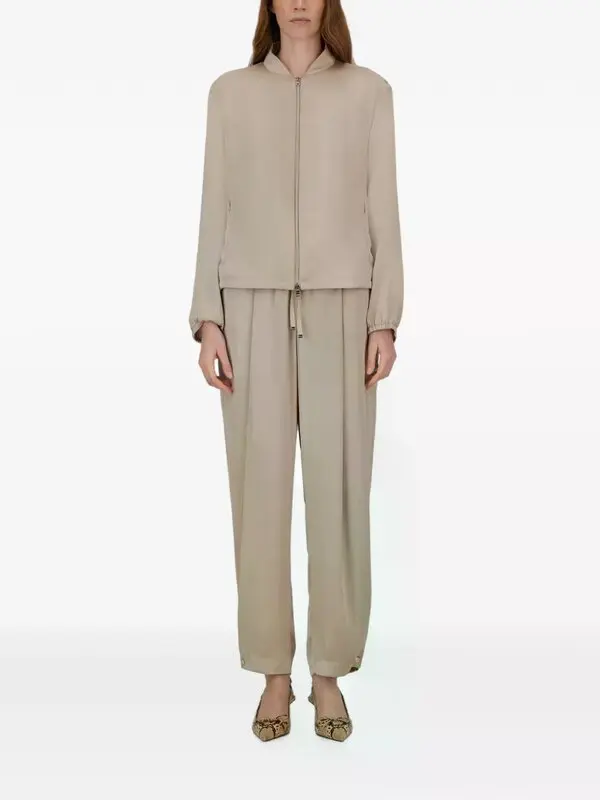 Herno Zip-fastening Bomber Jacket - Neutrals
