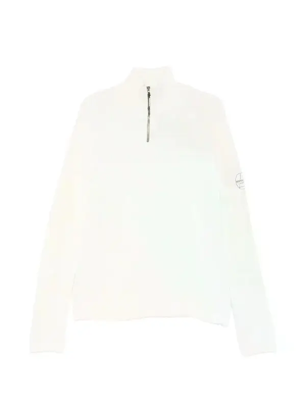 MURPHY&NYE Fender Ribbed-knit Quarter-zip Sweater