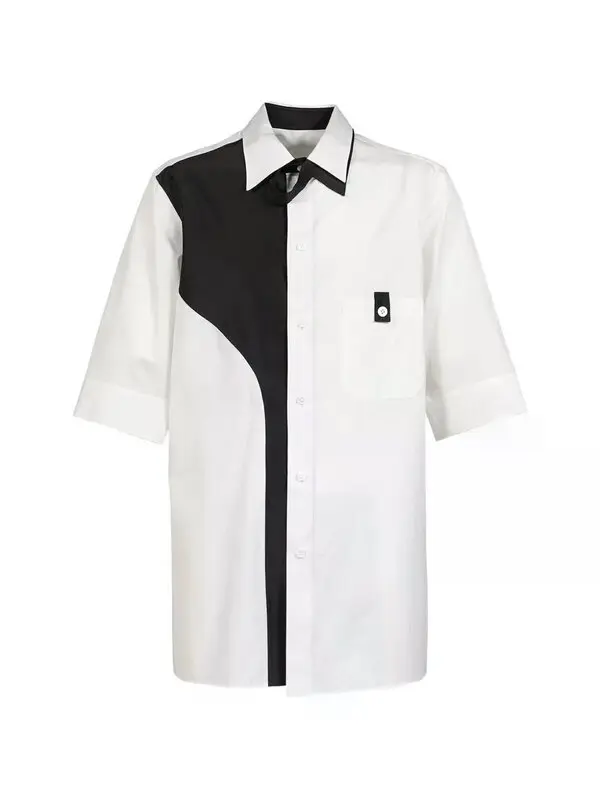 Yohji Yamamoto Two-tone Short-sleeved Shirt