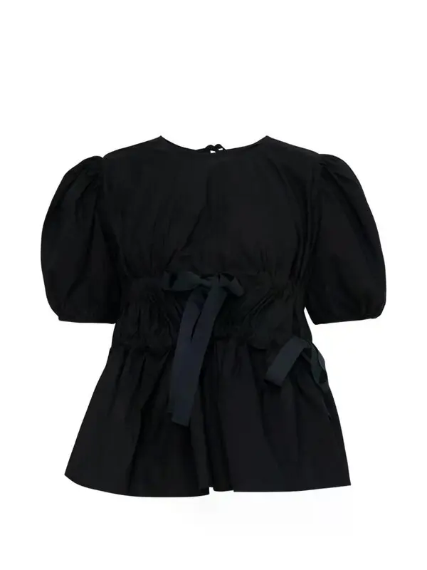 Cecilie Bahnsen Freya Puff-sleeve Top - Black