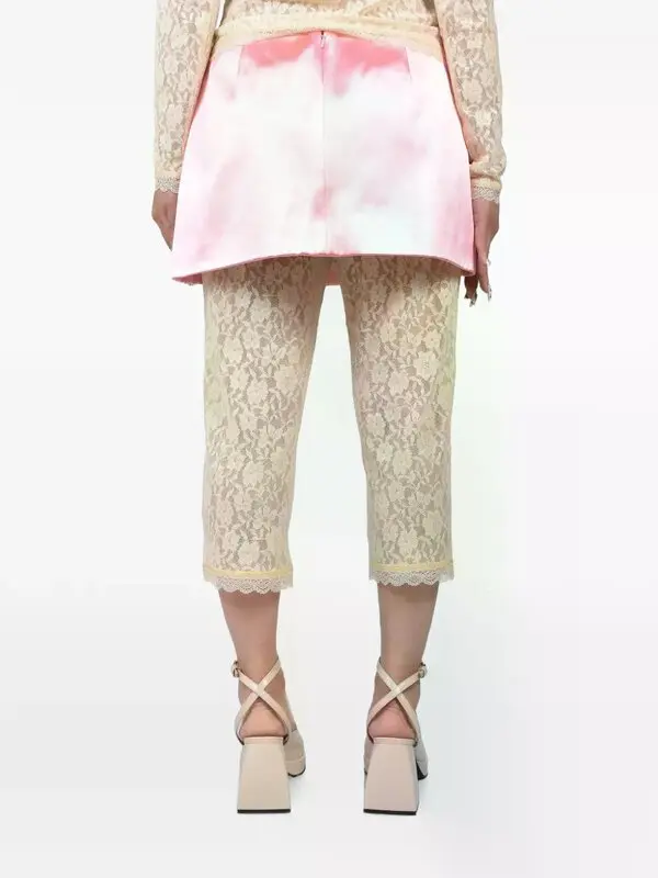 Sandy Liang Bow-embellished Satin Skirt
