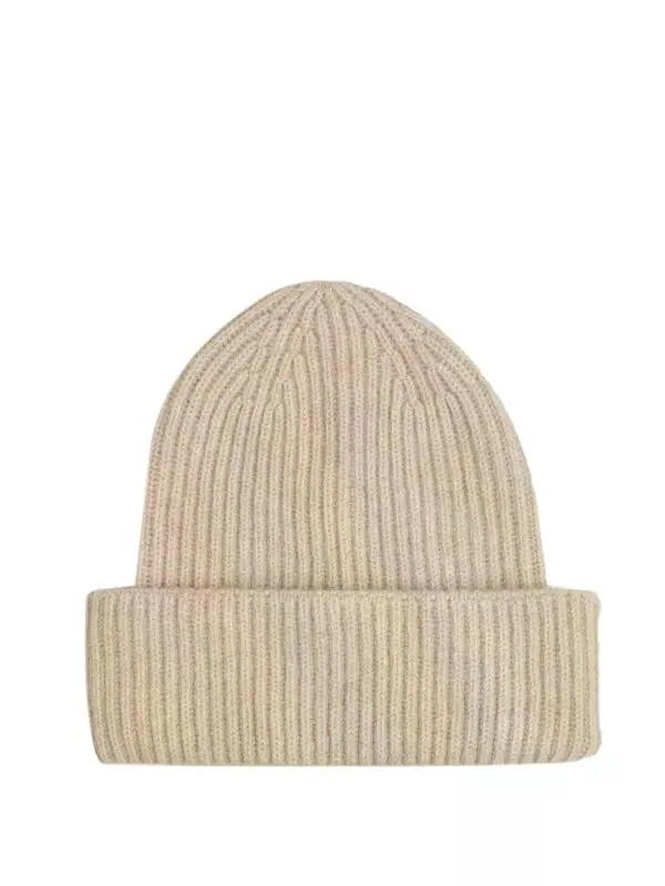 Fedeli Cashmere Beanie Hat - Neutrals