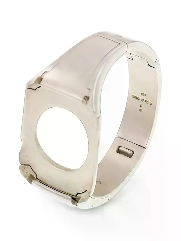 PARTS OF FOUR Textured Sterling 46mm Watch - Silver