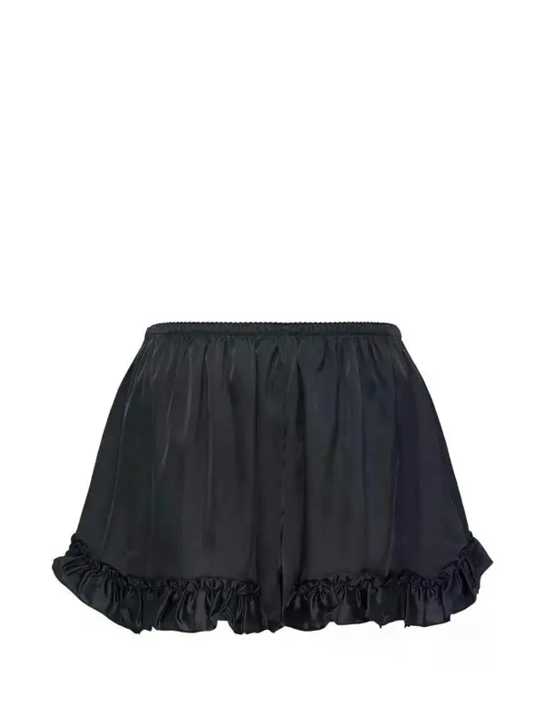Simone Rocha Ruffled Satin-finish Shorts