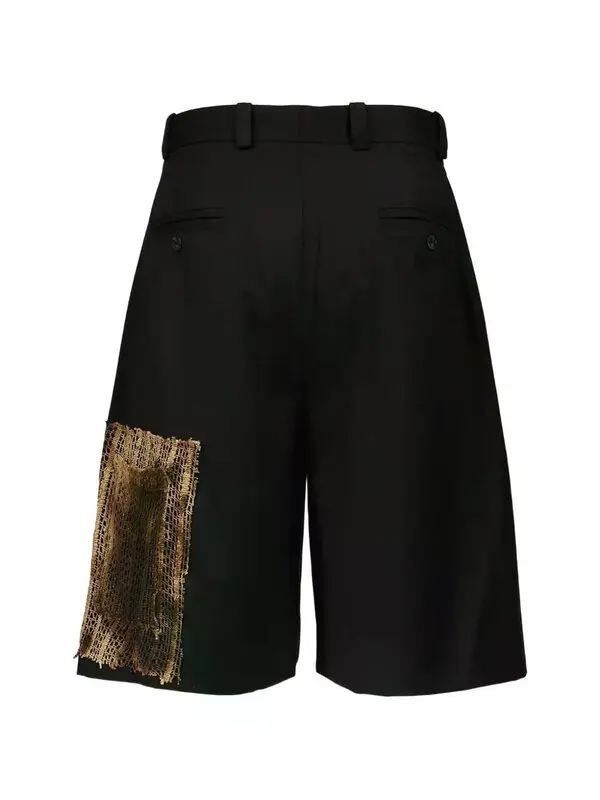PACE Crochet-detail Pleated Shorts