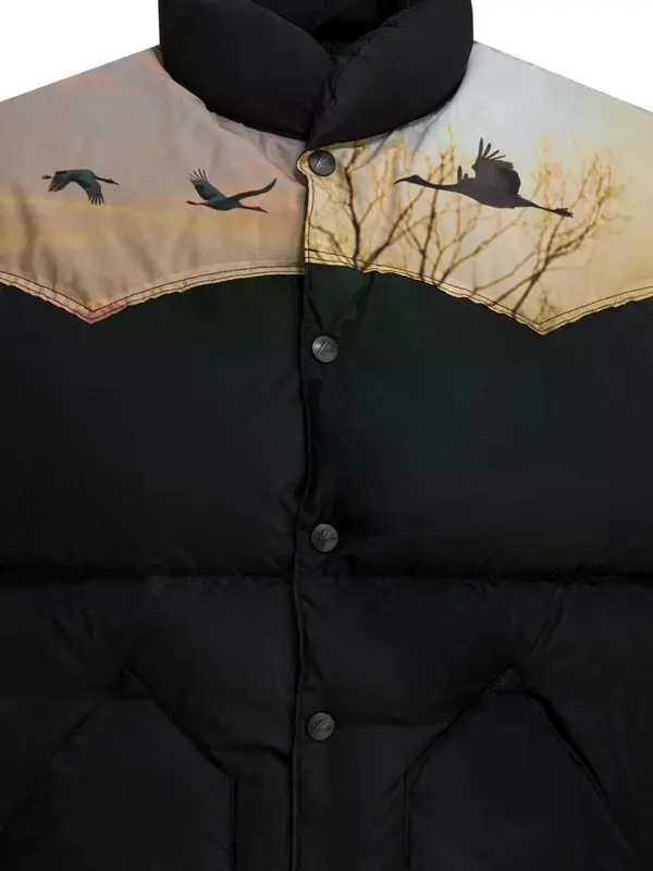 Needles X Rocky Mountain Featherbed Graphic-print Padded Gilet