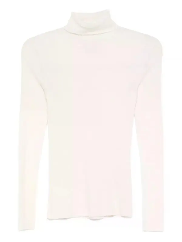 Majestic Filatures Roll-neck Top - Neutrals