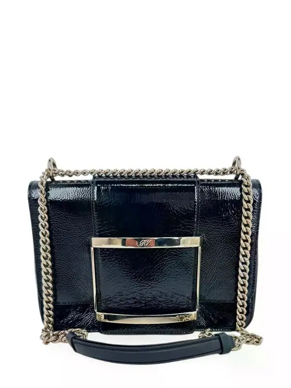 ROGER VIVIER Très Vivier Buckle Shoulder Bag - Black