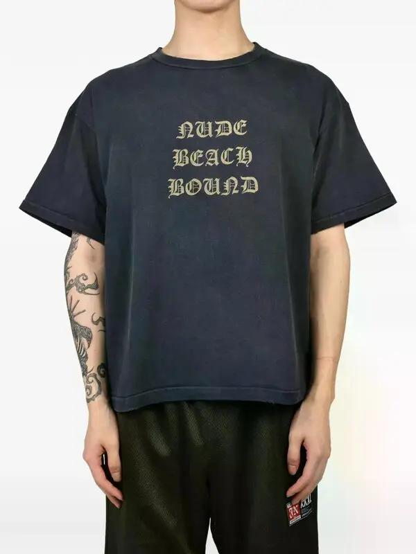 JUN/NAKAYAMA Graphic-print Box-fit T-shirt