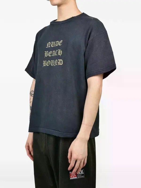 JUN/NAKAYAMA Graphic-print Box-fit T-shirt
