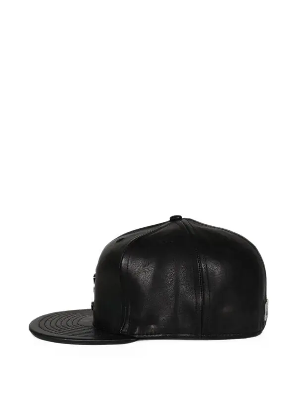 EARTHLING COLLECTIVE Logo-plaque Leather Cap