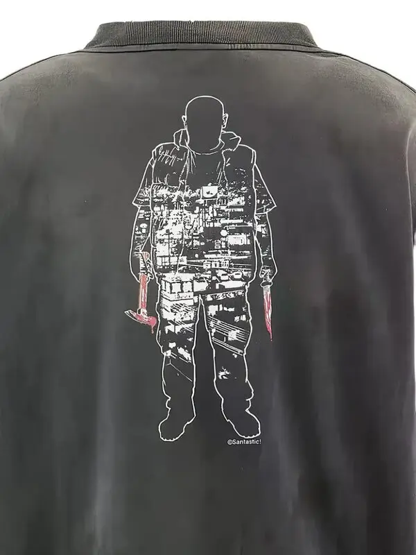 SAINT MXXXXXX Graphic-print Washed T-shirt