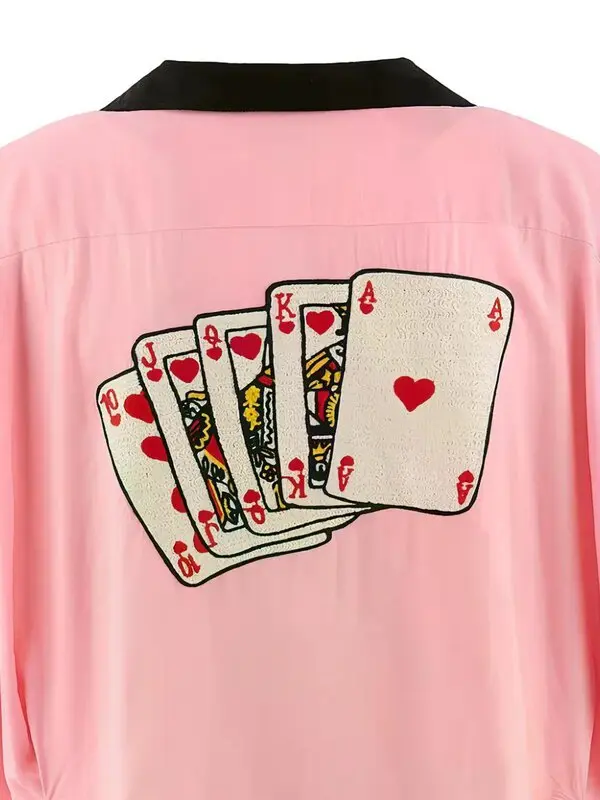 SAINT MXXXXXX Embroidered Bowling Shirt