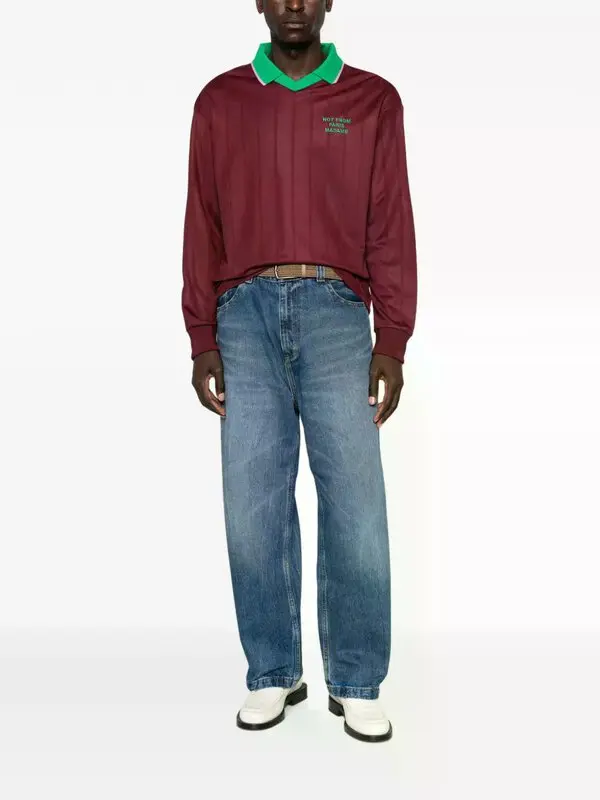 Drole De Monsieur Slogan Polo Shirt